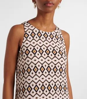 Max Mara Miki Geometric Printed Maxi Dress - Multicoloured