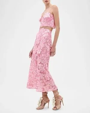 Silvia Tcherassi Astrid Lace Midi Skirt