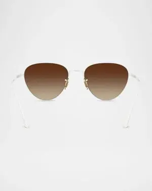 KHAITE X OLIVER PEOPLES 1991c Aviator Sunglasses - White