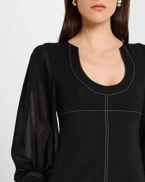 Philosophy Di Lorenzo Serafini Balloon-sleeve Mini Dress