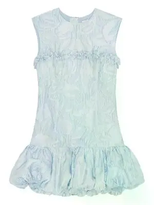 GANNI Cloqué Corset Mini Dress