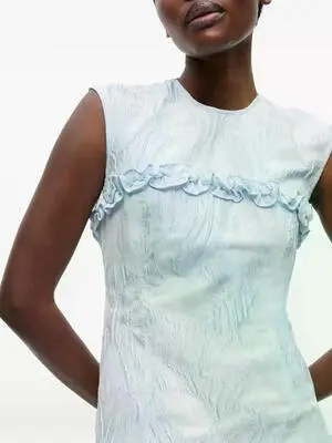 GANNI Cloqué Corset Mini Dress