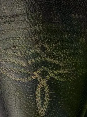 Prada 25mm Grained Leather Cowboy Boots