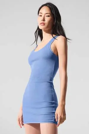 Ribbed Mesh Secret Dress