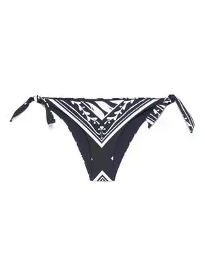 TWINSET Printed Bikini Bottoms - Blue