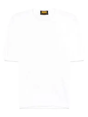 SVEVO Fine Ribbed Cotton T-shirt - White