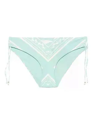 TWINSET Printed Bikini Bottom - Green