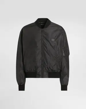 Dolce & Gabbana Padded Technical Fabric Bomber Jacket With Tag