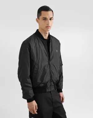 Dolce & Gabbana Padded Technical Fabric Bomber Jacket With Tag