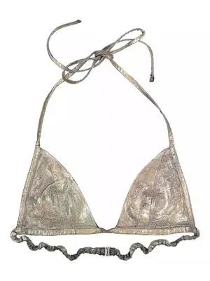 Rick Owens Metallic Bikini Top