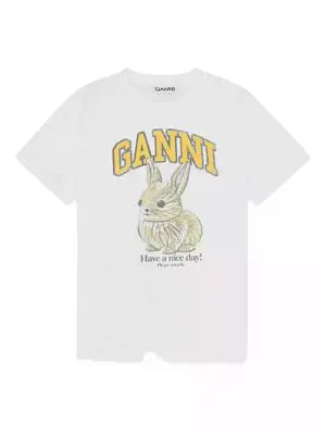 GANNI Bunny T-shirt - White