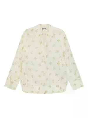 GANNI Floral-print Blouse