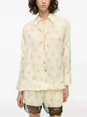 GANNI Floral-print Blouse