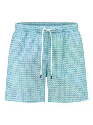 Fedeli Patterned Swim Shorts