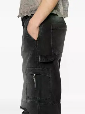 HAN KJØBENHAVN Distressed Cargo Jeans