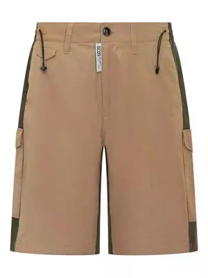Gcds Panelled Shorts - Neutrals