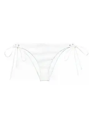 Prada Tie-side Bikini Bottom - White