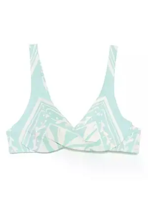 TWINSET Printed Bikini Top - Green
