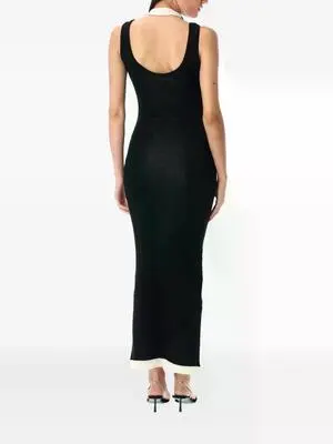 JEAN PAUL GAULTIER Ribbed Cotton Dress - Black