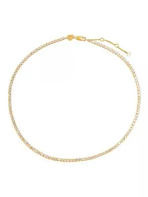 ASTRID & MIYU Gleam Tennis Chain Necklace - Gold