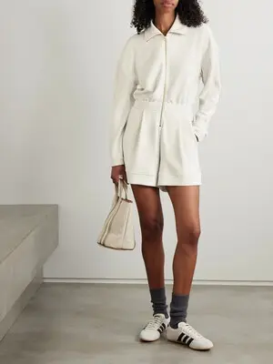 Varley Annika Doublesoft Jersey Playsuit - Neutrals