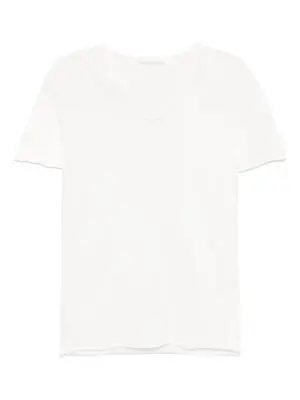 FORME D'EXPRESSION V-neck T-shirt - Neutrals