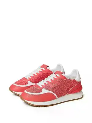 TWINSET Lace Panelled Sneakers - Red