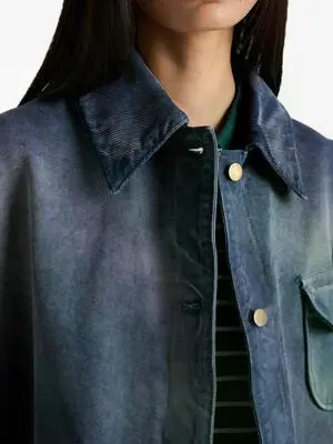 Prada Washed Canvas Shirt Jacket