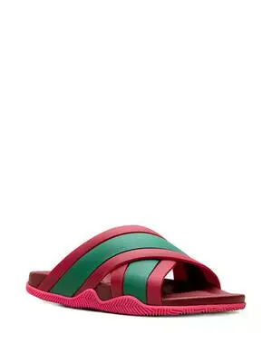 Gucci Web Slide - Red