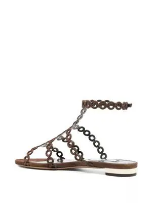 AQUAZZURA Infinity Chain Flat Sandals