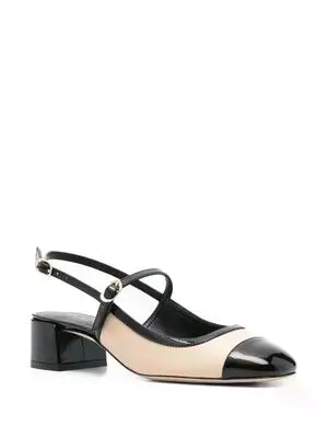 STUART WEITZMAN Maev Leather Heeled Pumps - Neutrals