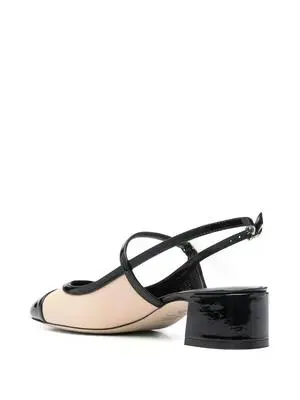 STUART WEITZMAN Maev Leather Heeled Pumps - Neutrals