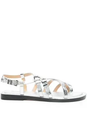 Michael Kors Metallic Sandals - Silver