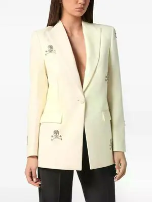 Philipp Plein Skull Strass Blazer