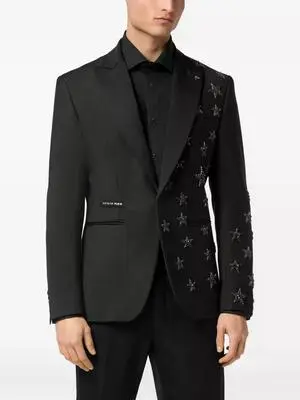 Philipp Plein Stars Wool Blazer