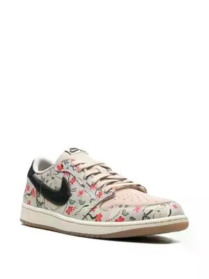 JORDAN X Rui Hachimura Air 1 Low Og Cranes Sneakers - Neutrals