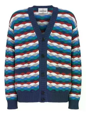 Missoni Wave-patterned Cardigan - Blue