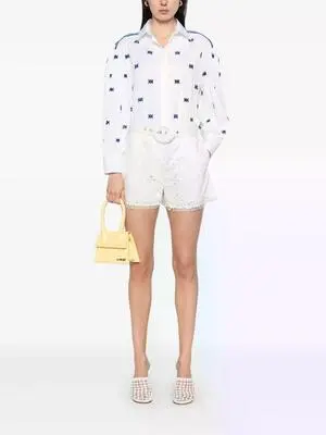 Ermanno Scervino Flocked Motif Shirt