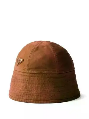 Prada Cotton Bucket Hat - Brown