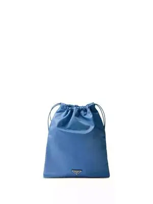 Prada Drawstring Clutch - Neutrals