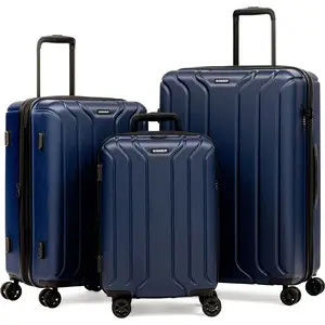 NONSTOP New York 3-piece Hardside Luggage Set With Packing Cubes - Navy