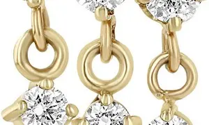 Zoe Chicco Diamond Waterfall Drop Earrings