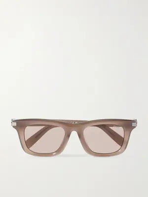 Zegna Square-frame Sunglasses - Brown