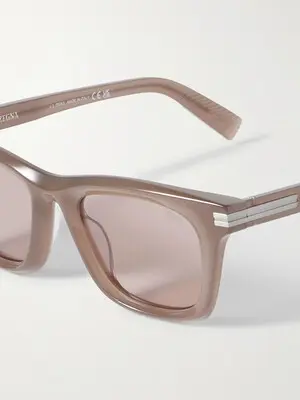 Zegna Square-frame Sunglasses - Brown