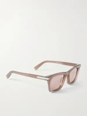 Zegna Square-frame Sunglasses - Brown