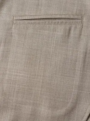 STOFFA Unstructured Double-breasted Wool Suit Jacket