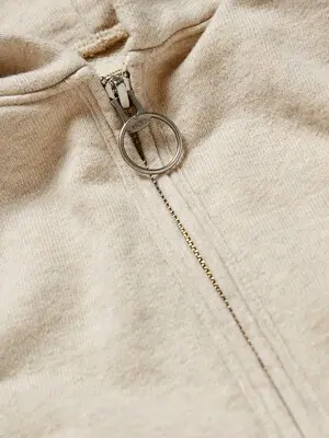 Kapital Printed Cotton-jersey Zip-up Hoodie - Neutrals