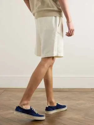 Brunello Cucinelli Leather-trimmed Suede Sneakers