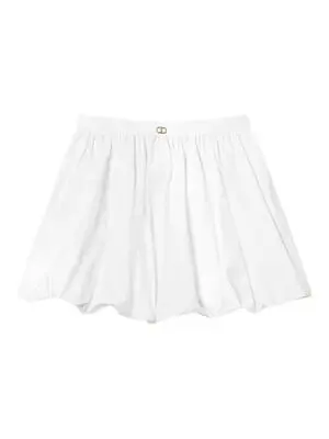 TWINSET Cotton-blend Mini Skirt - White