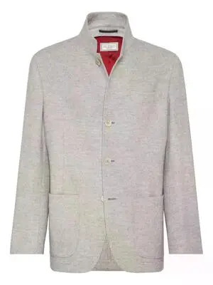 Brunello Cucinelli Cashmere Blazer - Grey